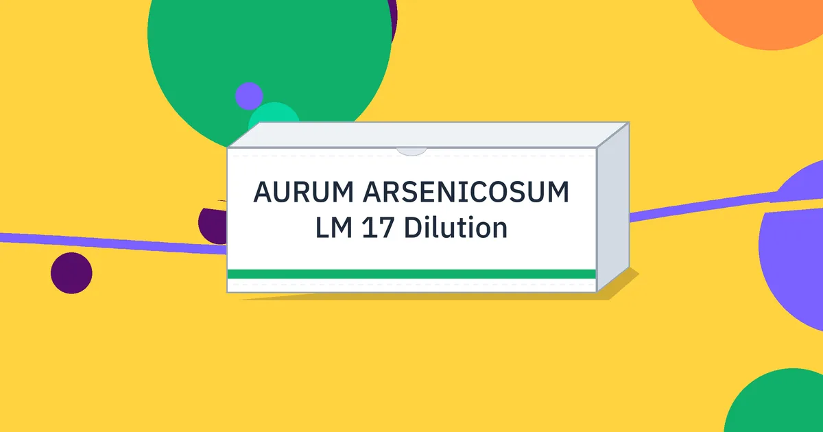 Symbolbild: Packung mit der Aufschrift AURUM ARSENICOSUM LM 17 Dilution (PZN 12783415) – Verfügbarkeit und Bezug in Apotheken in Frankfurt am Main