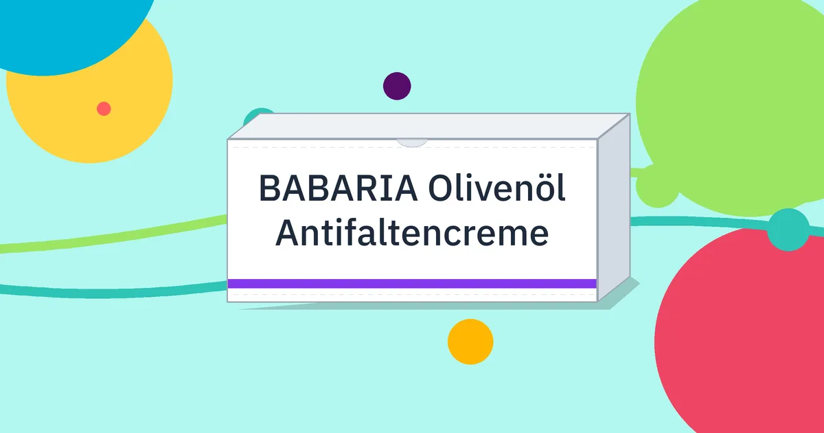 Symbolbild: Packung mit der Aufschrift BABARIA Olivenöl Antifaltencreme (PZN 11223565) – Verfügbarkeit und Bezug in Apotheken in Frankfurt am Main