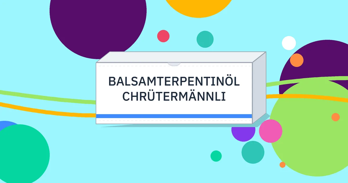 Symbolbild: Packung mit der Aufschrift BALSAMTERPENTINÖL CHRÜTERMÄNNLI (PZN 07196331) – Verfügbarkeit und Bezug in Apotheken in Frankfurt am Main