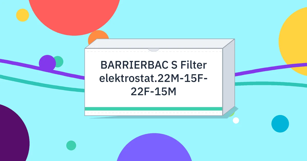 Symbolbild: Packung mit der Aufschrift BARRIERBAC S Filter elektrostat.22M-15F-22F-15M (PZN 03157558) – Verfügbarkeit und Bezug in Apotheken in Frankfurt am Main