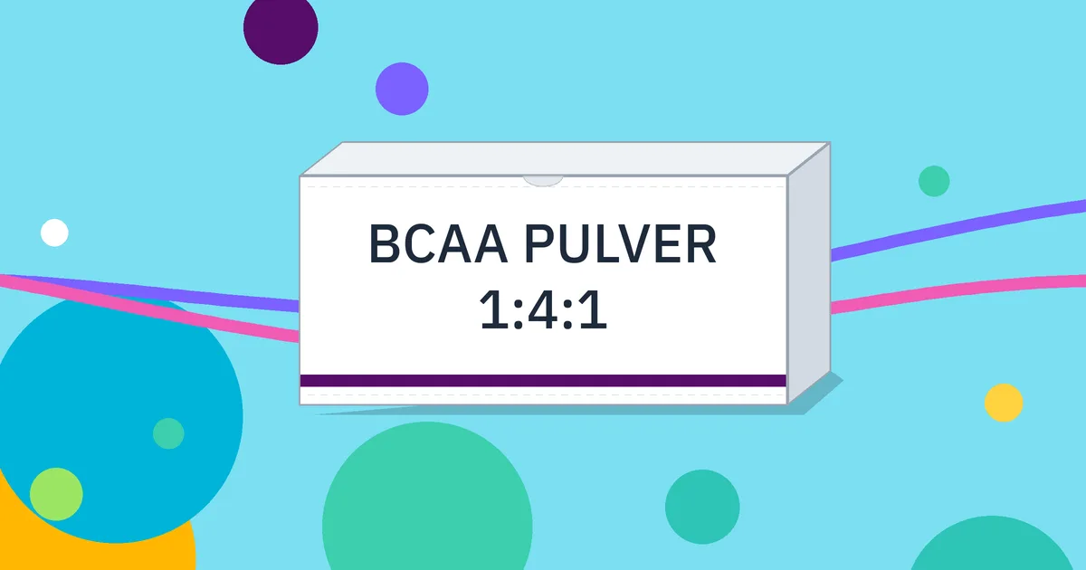 Symbolbild: Packung mit der Aufschrift BCAA PULVER 1:4:1 (PZN 11480061) – Verfügbarkeit und Bezug in Apotheken in Frankfurt am Main