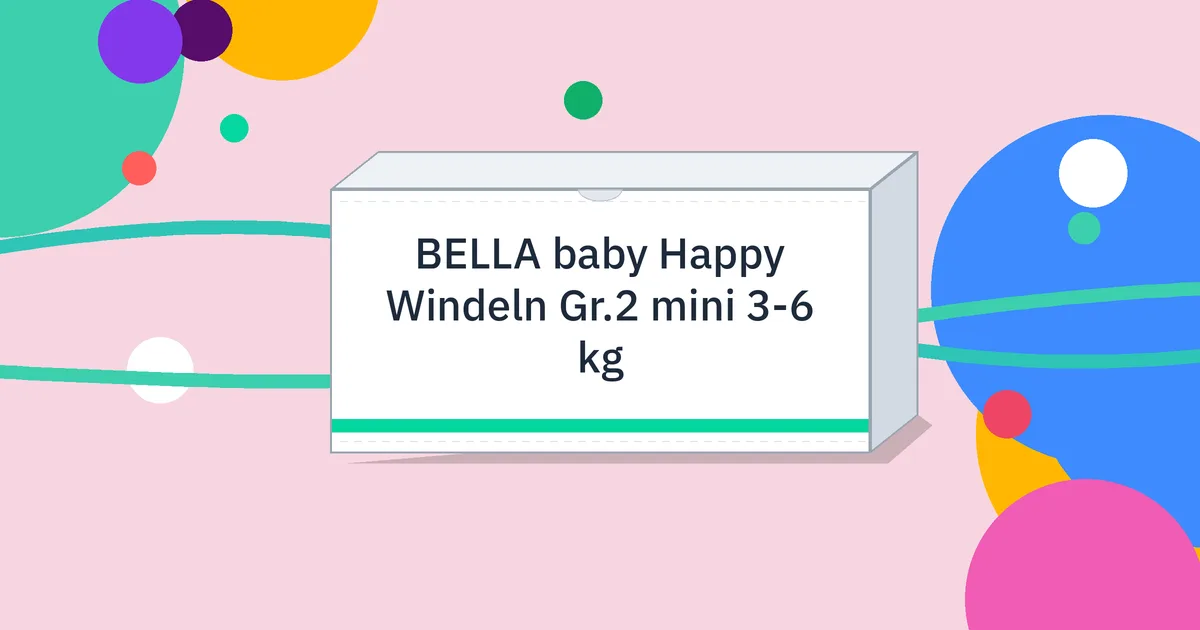 Symbolbild: Packung mit der Aufschrift BELLA baby Happy Windeln Gr.2 mini 3-6 kg (PZN 19876083) – Verfügbarkeit und Bezug in Apotheken in Frankfurt am Main