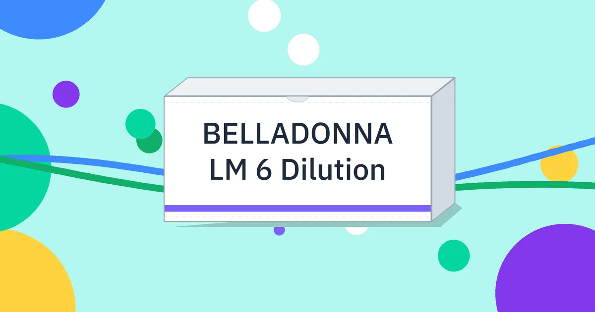 Symbolbild: Packung mit der Aufschrift BELLADONNA LM 6 Dilution (PZN 02600885) – Verfügbarkeit und Bezug in Apotheken in Frankfurt am Main