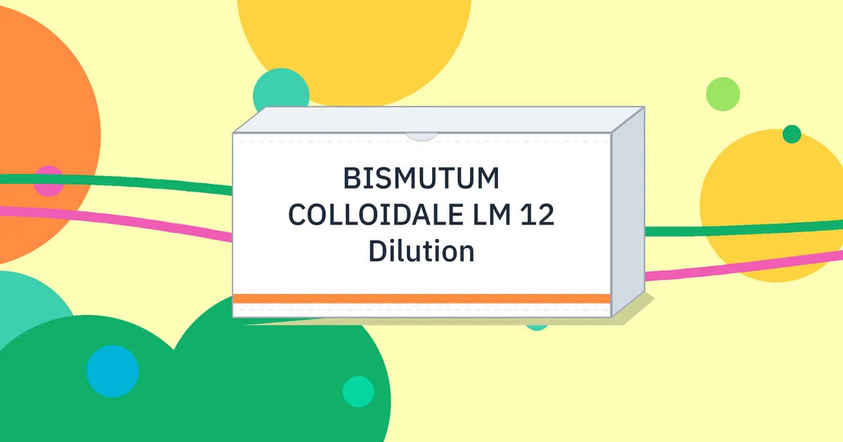 Symbolbild: Packung mit der Aufschrift BISMUTUM COLLOIDALE LM 12 Dilution (PZN 13385964) – Verfügbarkeit und Bezug in Apotheken in Frankfurt am Main