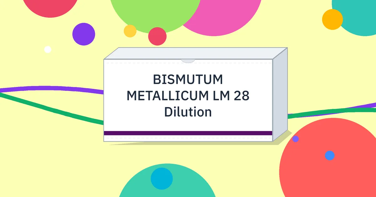 Symbolbild: Packung mit der Aufschrift BISMUTUM METALLICUM LM 28 Dilution (PZN 12794956) – Verfügbarkeit und Bezug in Apotheken in Frankfurt am Main