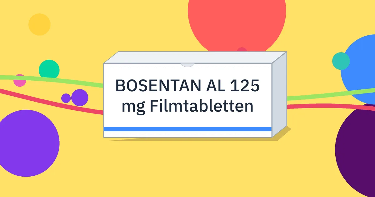 Symbolbild: Packung mit der Aufschrift BOSENTAN AL 125 mg Filmtabletten (PZN 12639055) – Verfügbarkeit und Bezug in Apotheken in Frankfurt am Main