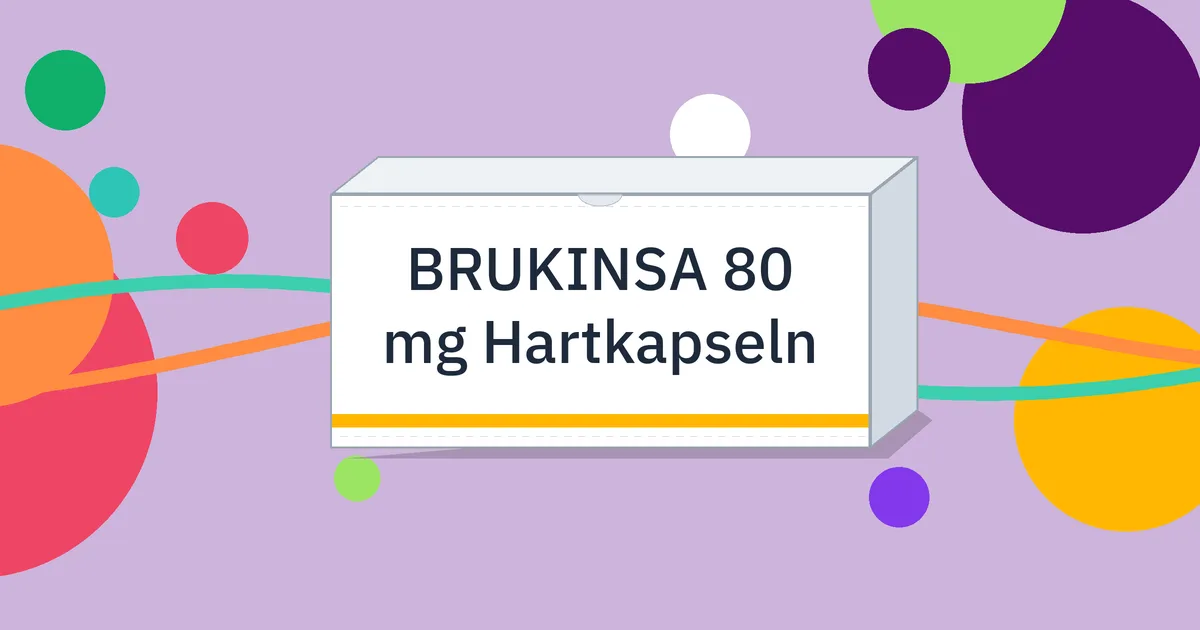 Symbolbild: Packung mit der Aufschrift BRUKINSA 80 mg Hartkapseln (PZN 20132353) – Verfügbarkeit und Bezug in Apotheken in Frankfurt am Main