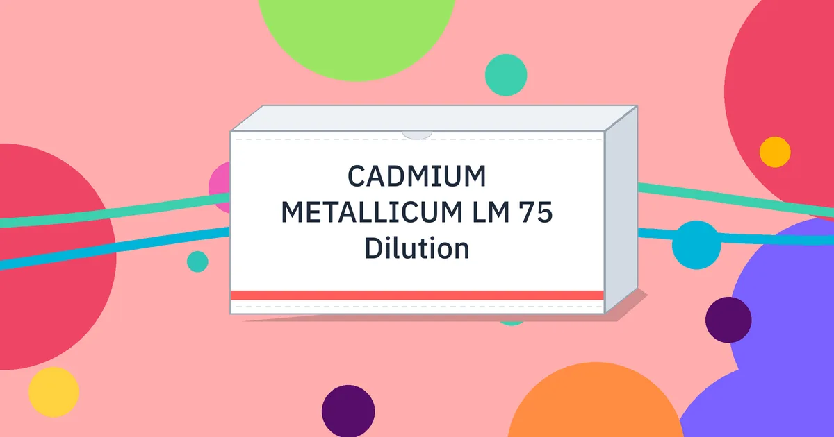 Symbolbild: Packung mit der Aufschrift CADMIUM METALLICUM LM 75 Dilution (PZN 13400735) – Verfügbarkeit und Bezug in Apotheken in Frankfurt am Main