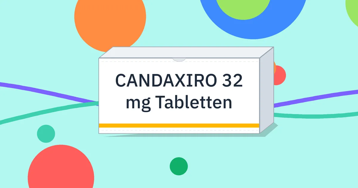 Symbolbild: Packung mit der Aufschrift CANDAXIRO 32 mg Tabletten (PZN 14363189) – Verfügbarkeit und Bezug in Apotheken in Frankfurt am Main