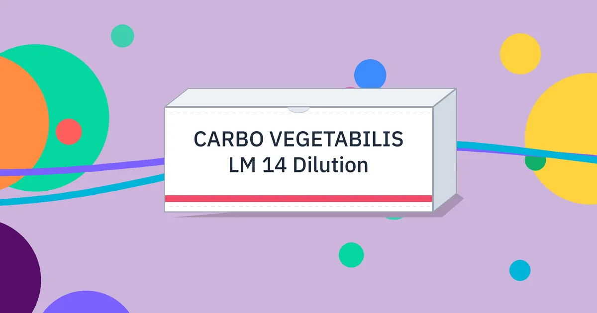 Symbolbild: Packung mit der Aufschrift CARBO VEGETABILIS LM 14 Dilution (PZN 12809497) – Verfügbarkeit und Bezug in Apotheken in Frankfurt am Main