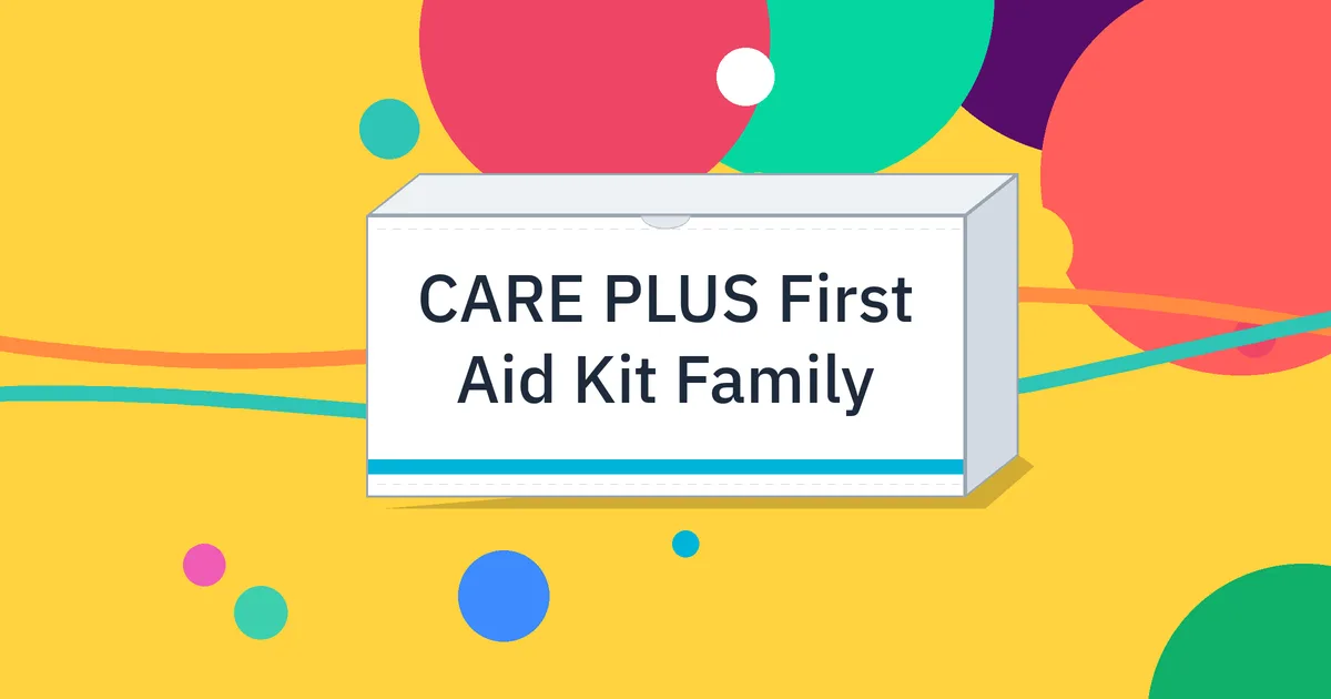 Symbolbild: Packung mit der Aufschrift CARE PLUS First Aid Kit Family (PZN 05969734) – Verfügbarkeit und Bezug in Apotheken in Frankfurt am Main