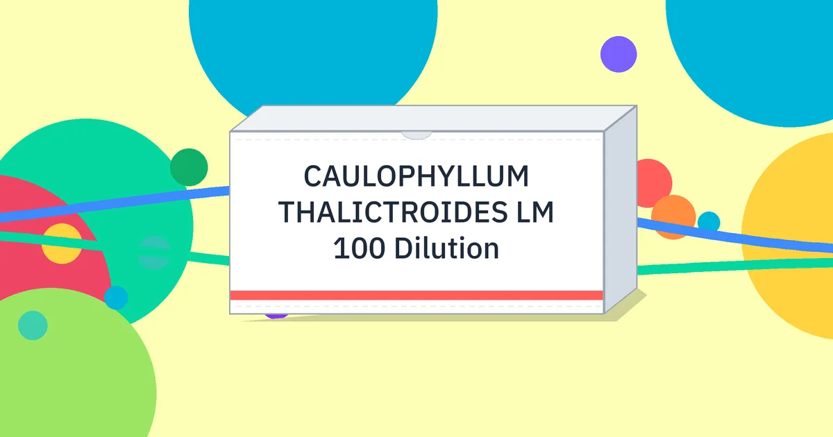 Symbolbild: Packung mit der Aufschrift CAULOPHYLLUM THALICTROIDES LM 100 Dilution (PZN 13435030) – Verfügbarkeit und Bezug in Apotheken in Frankfurt am Main