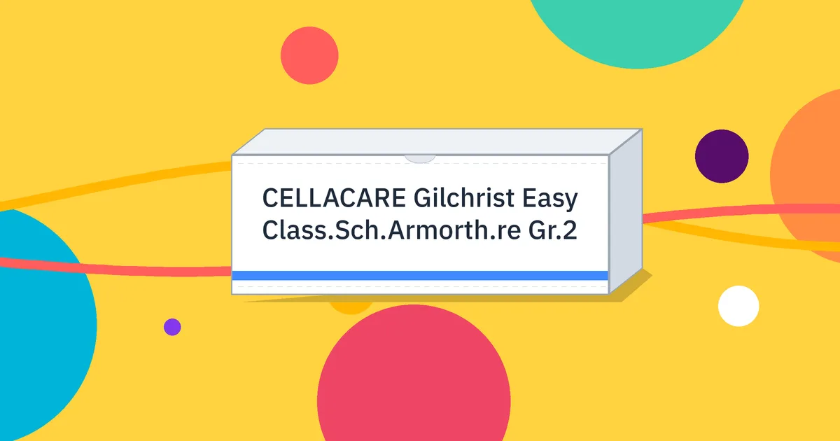 Symbolbild: Packung mit der Aufschrift CELLACARE Gilchrist Easy Class.Sch.Armorth.re Gr.2 (PZN 18364814) – Verfügbarkeit und Bezug in Apotheken in Frankfurt am Main
