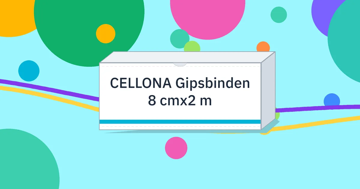 Symbolbild: Packung mit der Aufschrift CELLONA Gipsbinden 8 cmx2 m (PZN 03150792) – Verfügbarkeit und Bezug in Apotheken in Frankfurt am Main