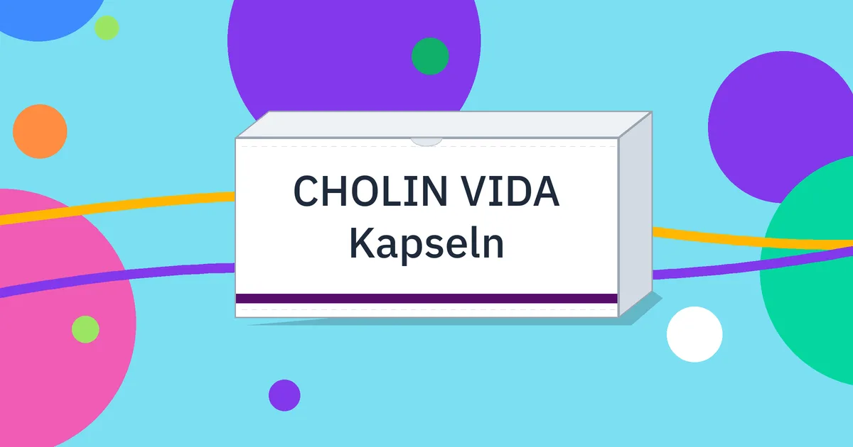 Symbolbild: Packung mit der Aufschrift CHOLIN VIDA Kapseln (PZN 20194041) – Verfügbarkeit und Bezug in Apotheken in Frankfurt am Main