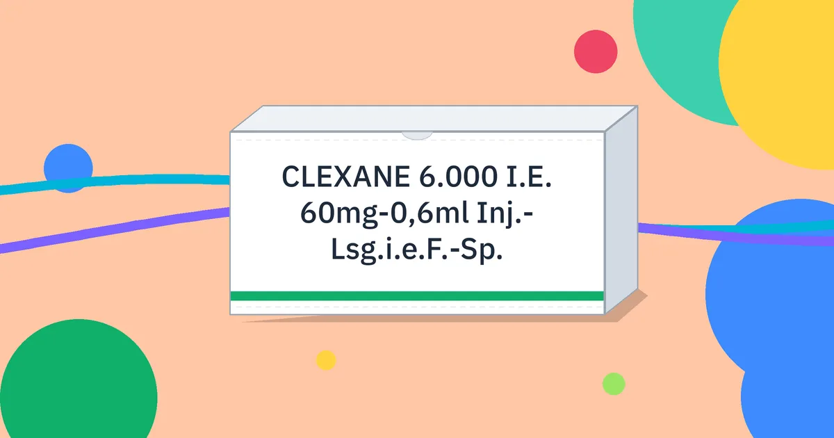 Symbolbild: Packung mit der Aufschrift CLEXANE 6.000 I.E. 60mg-0,6ml Inj.-Lsg.i.e.F.-Sp. (PZN 14134336) – Verfügbarkeit und Bezug in Apotheken in Frankfurt am Main