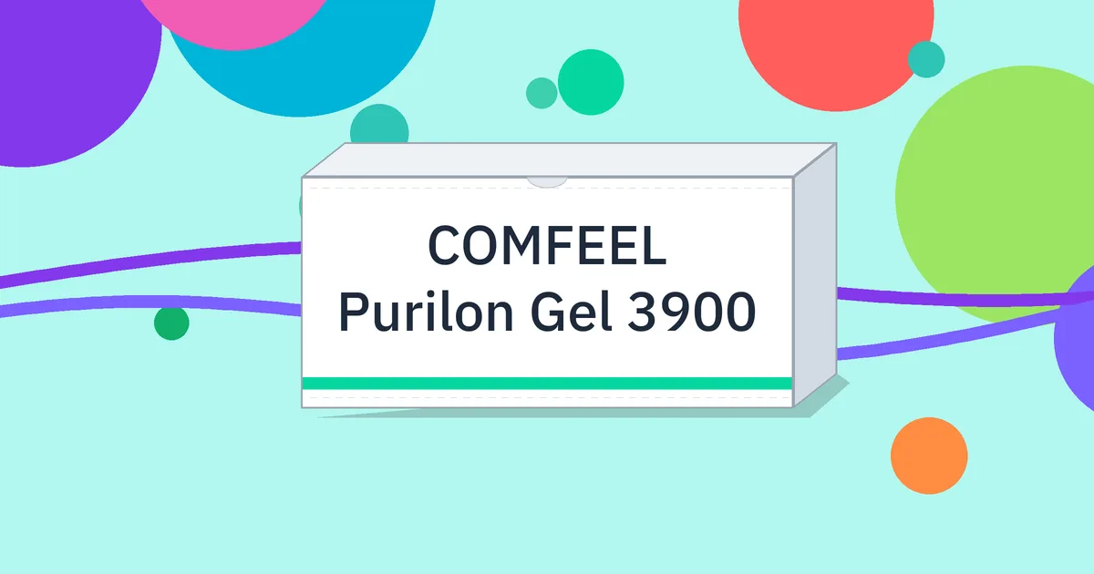 Symbolbild: Packung mit der Aufschrift COMFEEL Purilon Gel 3900 (PZN 08753555) – Verfügbarkeit und Bezug in Apotheken in Frankfurt am Main