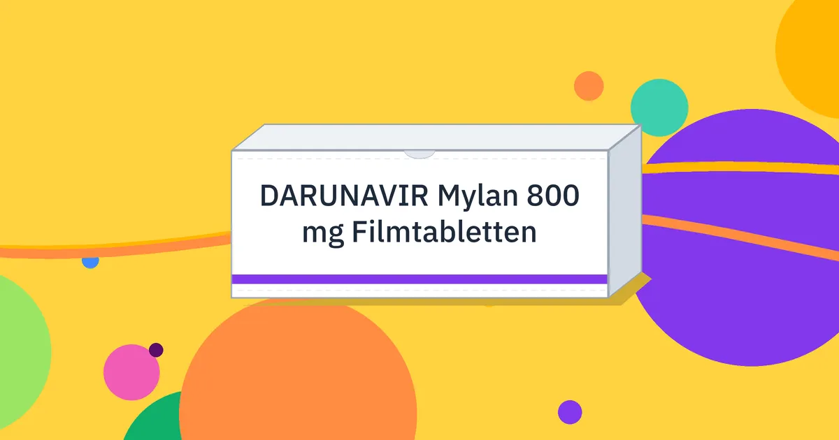Symbolbild: Packung mit der Aufschrift DARUNAVIR Mylan 800 mg Filmtabletten (PZN 14322813) – Verfügbarkeit und Bezug in Apotheken in Frankfurt am Main
