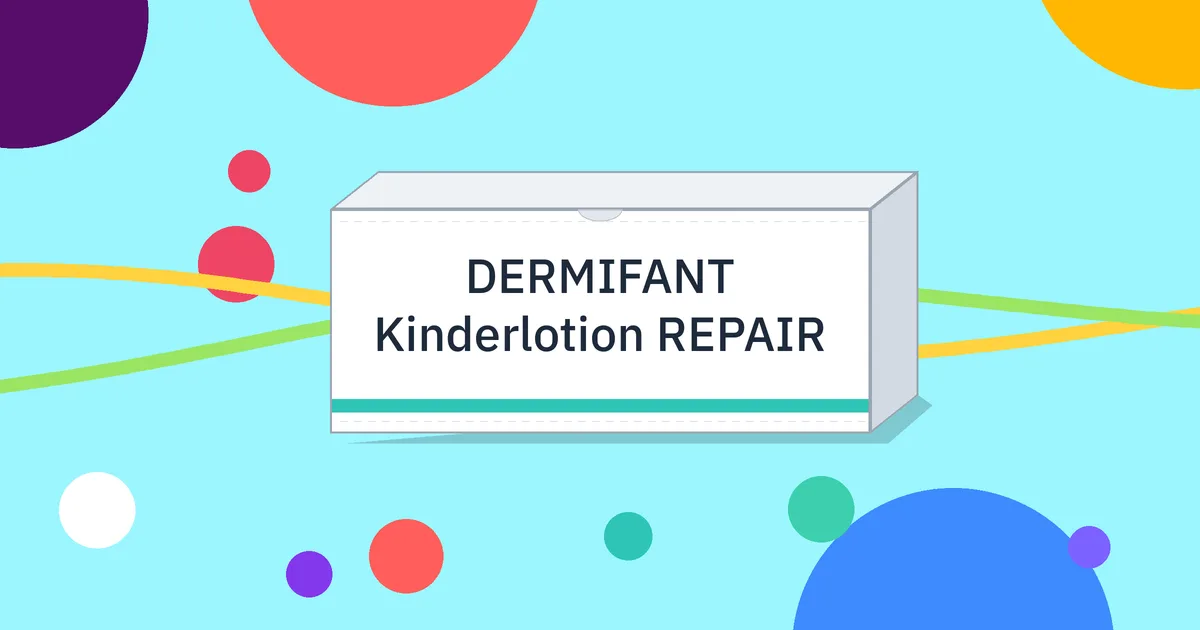 Symbolbild: Packung mit der Aufschrift DERMIFANT Kinderlotion REPAIR (PZN 13716711) – Verfügbarkeit und Bezug in Apotheken in Frankfurt am Main