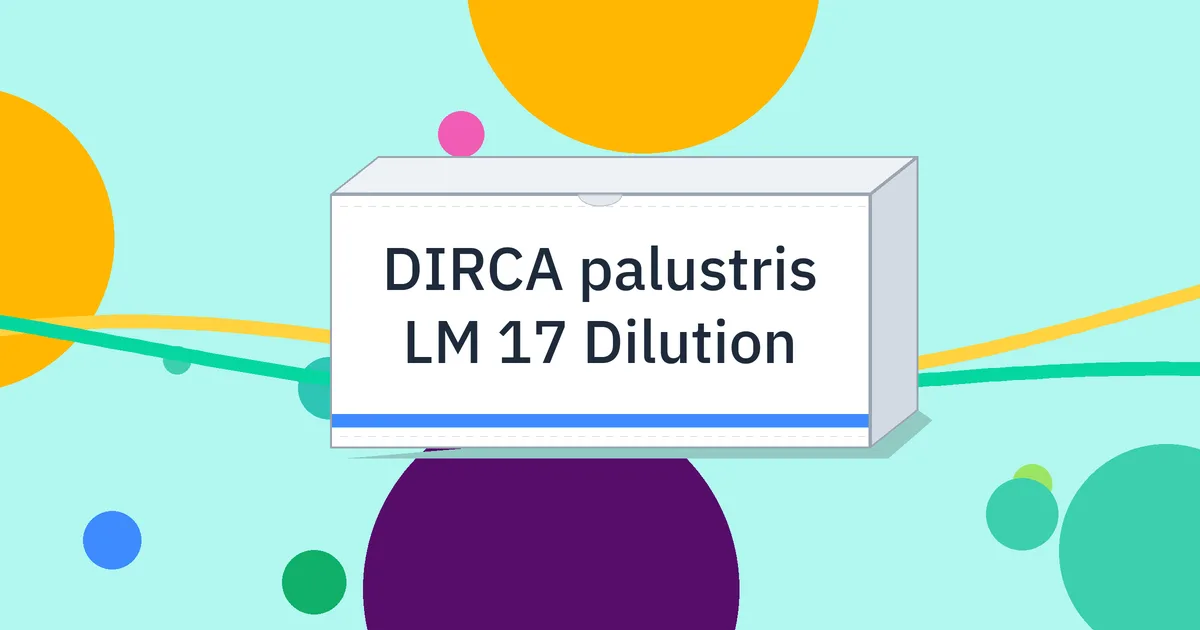 Symbolbild: Packung mit der Aufschrift DIRCA palustris LM 17 Dilution (PZN 13465692) – Verfügbarkeit und Bezug in Apotheken in Frankfurt am Main