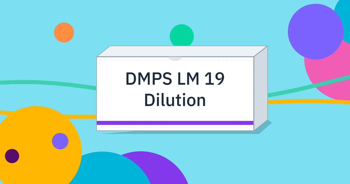Symbolbild: Packung mit der Aufschrift DMPS LM 19 Dilution (PZN 13466148) – Verfügbarkeit und Bezug in Apotheken in Frankfurt am Main