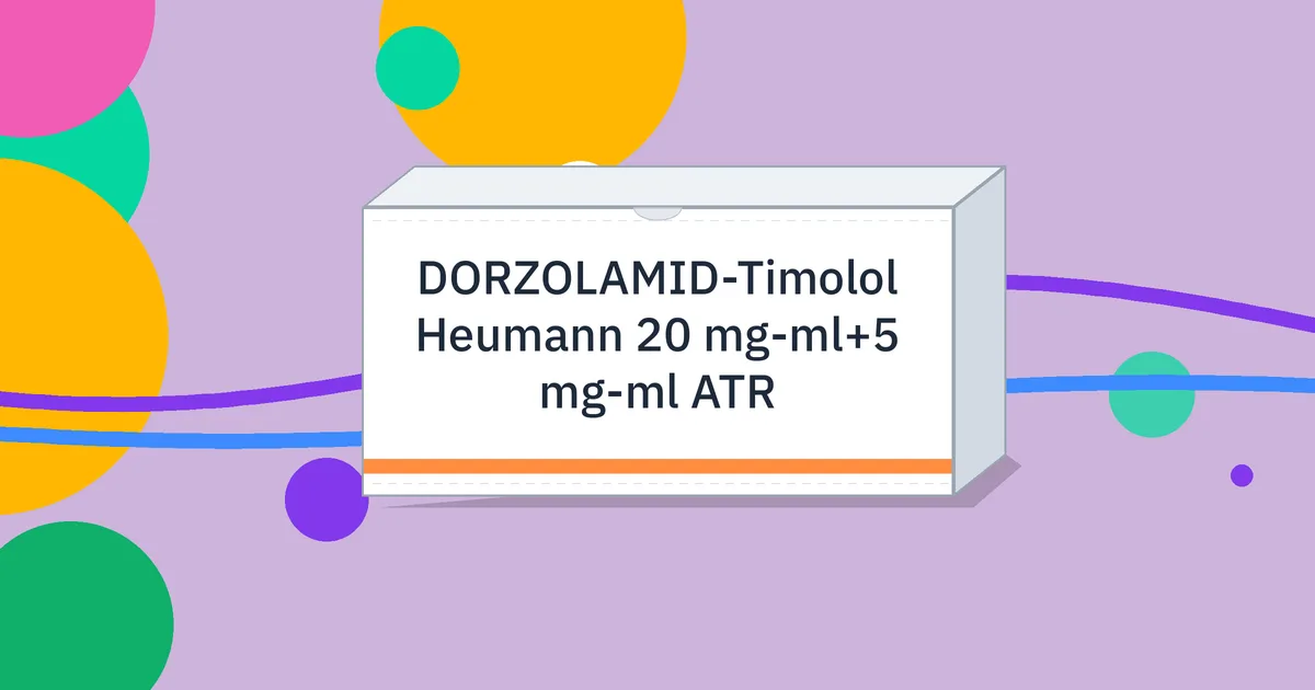 Symbolbild: Packung mit der Aufschrift DORZOLAMID-Timolol Heumann 20 mg-ml+5 mg-ml ATR (PZN 15393442) – Verfügbarkeit und Bezug in Apotheken in Frankfurt am Main