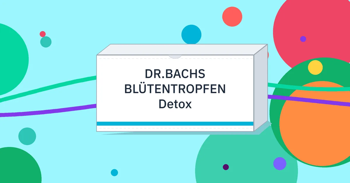 Symbolbild: Packung mit der Aufschrift DR.BACHS BLÜTENTROPFEN Detox (PZN 17193983) – Verfügbarkeit und Bezug in Apotheken in Frankfurt am Main