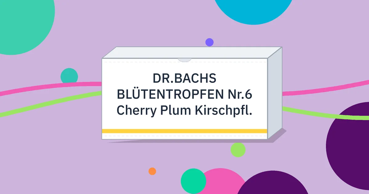 Symbolbild: Packung mit der Aufschrift DR.BACHS BLÜTENTROPFEN Nr.6 Cherry Plum Kirschpfl. (PZN 17193345) – Verfügbarkeit und Bezug in Apotheken in Frankfurt am Main