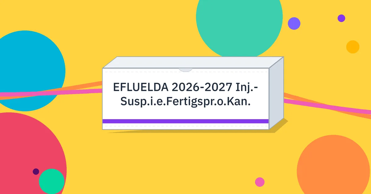 Symbolbild: Packung mit der Aufschrift EFLUELDA 2026-2027 Inj.-Susp.i.e.Fertigspr.o.Kan. (PZN 20174506) – Verfügbarkeit und Bezug in Apotheken in Frankfurt am Main