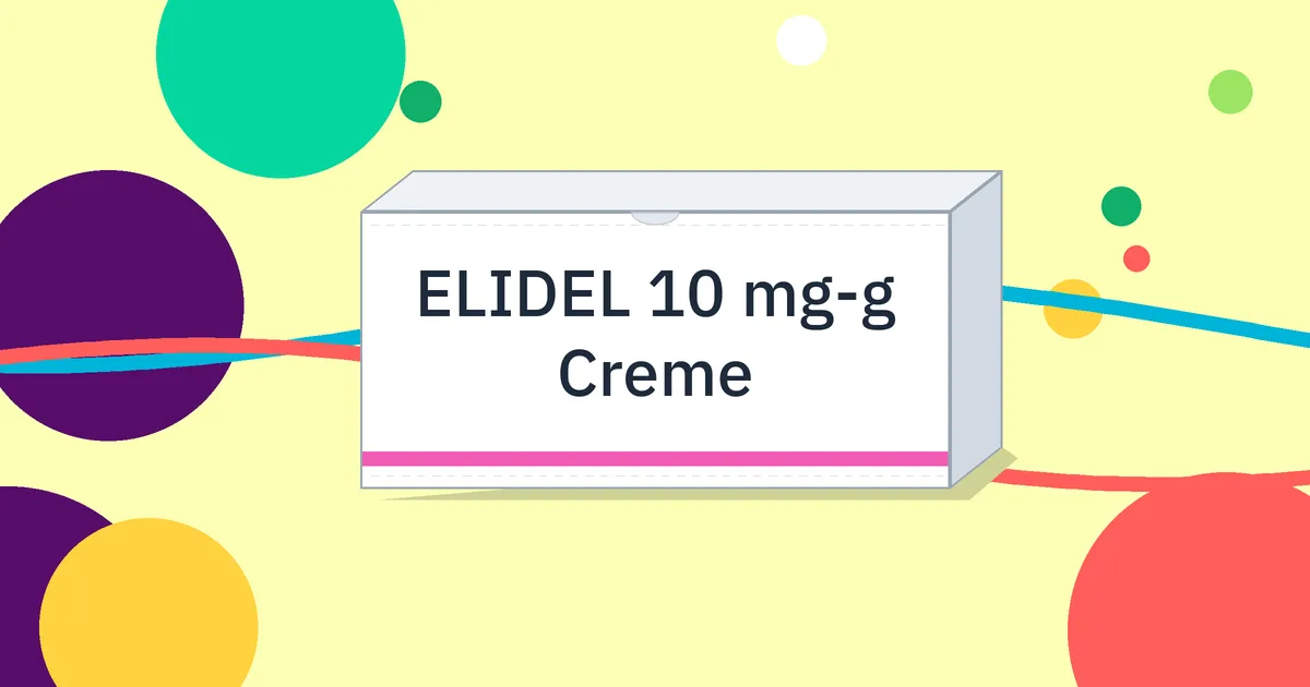 Symbolbild: Packung mit der Aufschrift ELIDEL 10 mg-g Creme (PZN 15746780) – Verfügbarkeit und Bezug in Apotheken in Frankfurt am Main