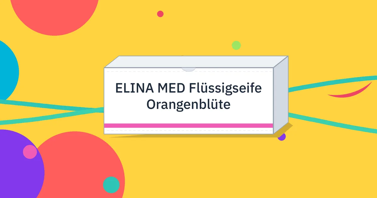 Symbolbild: Packung mit der Aufschrift ELINA MED Flüssigseife Orangenblüte (PZN 13921150) – Verfügbarkeit und Bezug in Apotheken in Frankfurt am Main