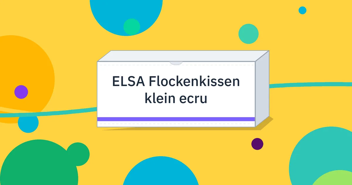 Symbolbild: Packung mit der Aufschrift ELSA Flockenkissen klein ecru (PZN 02326906) – Verfügbarkeit und Bezug in Apotheken in Frankfurt am Main
