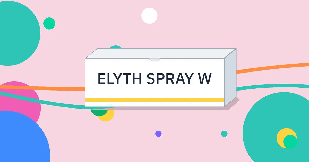 Symbolbild: Packung mit der Aufschrift ELYTH SPRAY W (PZN 00051049) – Verfügbarkeit und Bezug in Apotheken in Frankfurt am Main