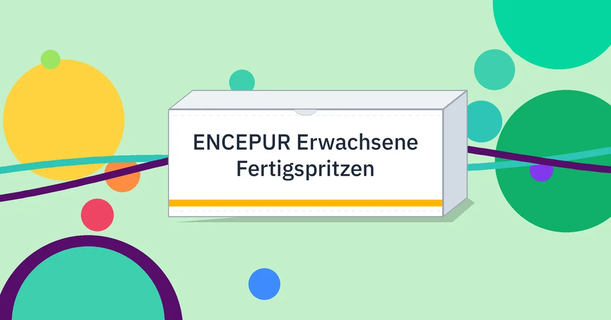 Symbolbild: Packung mit der Aufschrift ENCEPUR Erwachsene Fertigspritzen (PZN 19629999) – Verfügbarkeit und Bezug in Apotheken in Frankfurt am Main