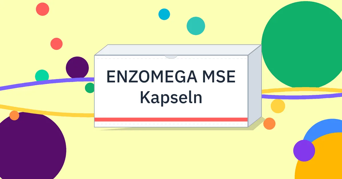 Symbolbild: Packung mit der Aufschrift ENZOMEGA MSE Kapseln (PZN 03960657) – Verfügbarkeit und Bezug in Apotheken in Frankfurt am Main