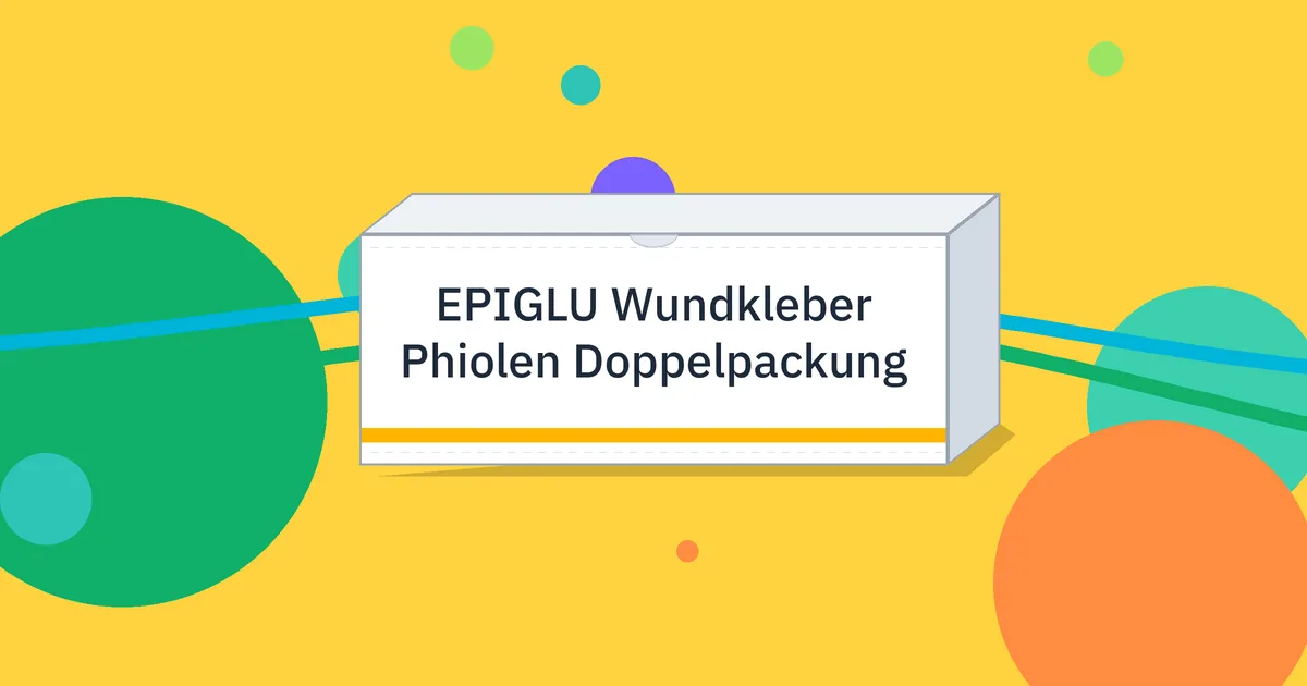 Symbolbild: Packung mit der Aufschrift EPIGLU Wundkleber Phiolen Doppelpackung (PZN 13167635) – Verfügbarkeit und Bezug in Apotheken in Frankfurt am Main