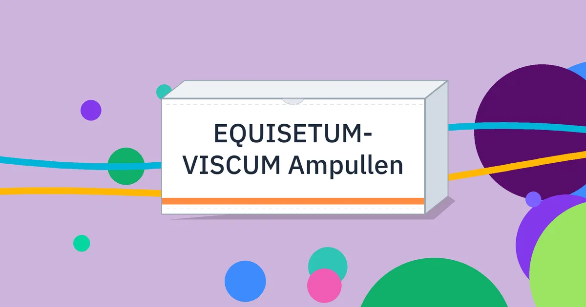 Symbolbild: Packung mit der Aufschrift EQUISETUM-VISCUM Ampullen (PZN 01751435) – Verfügbarkeit und Bezug in Apotheken in Frankfurt am Main
