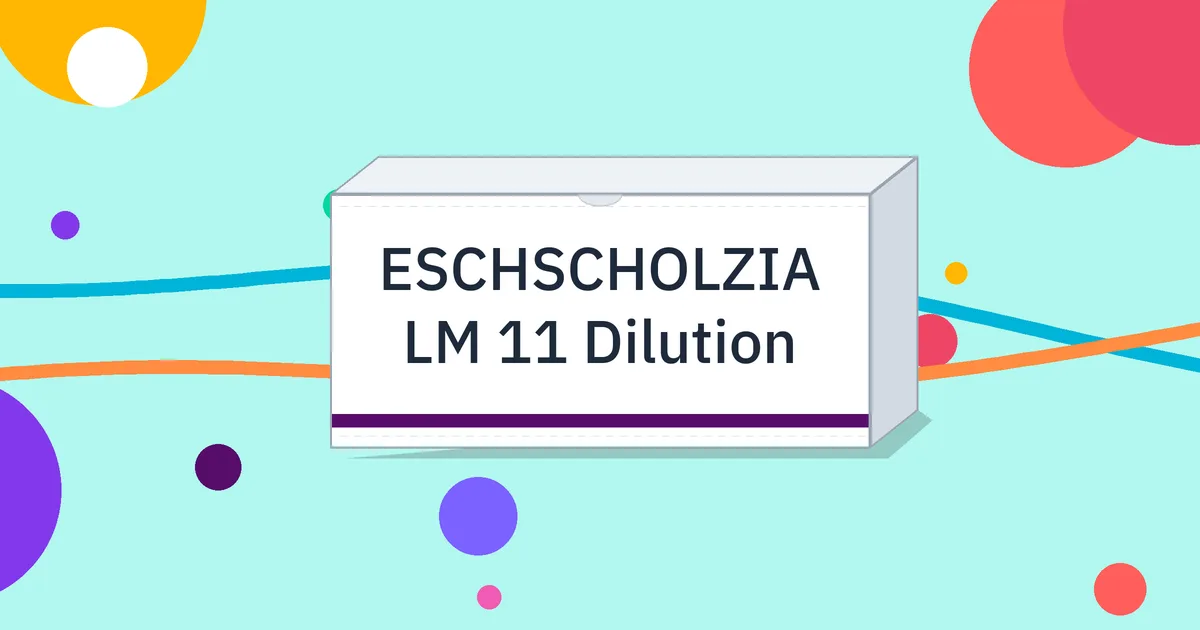 Symbolbild: Packung mit der Aufschrift ESCHSCHOLZIA LM 11 Dilution (PZN 13479932) – Verfügbarkeit und Bezug in Apotheken in Frankfurt am Main