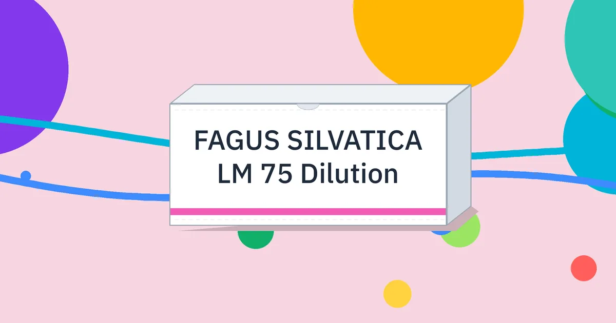 Symbolbild: Packung mit der Aufschrift FAGUS SILVATICA LM 75 Dilution (PZN 13487239) – Verfügbarkeit und Bezug in Apotheken in Frankfurt am Main