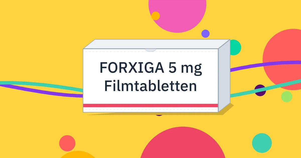 Symbolbild: Packung mit der Aufschrift FORXIGA 5 mg Filmtabletten (PZN 20003526) – Verfügbarkeit und Bezug in Apotheken in Frankfurt am Main