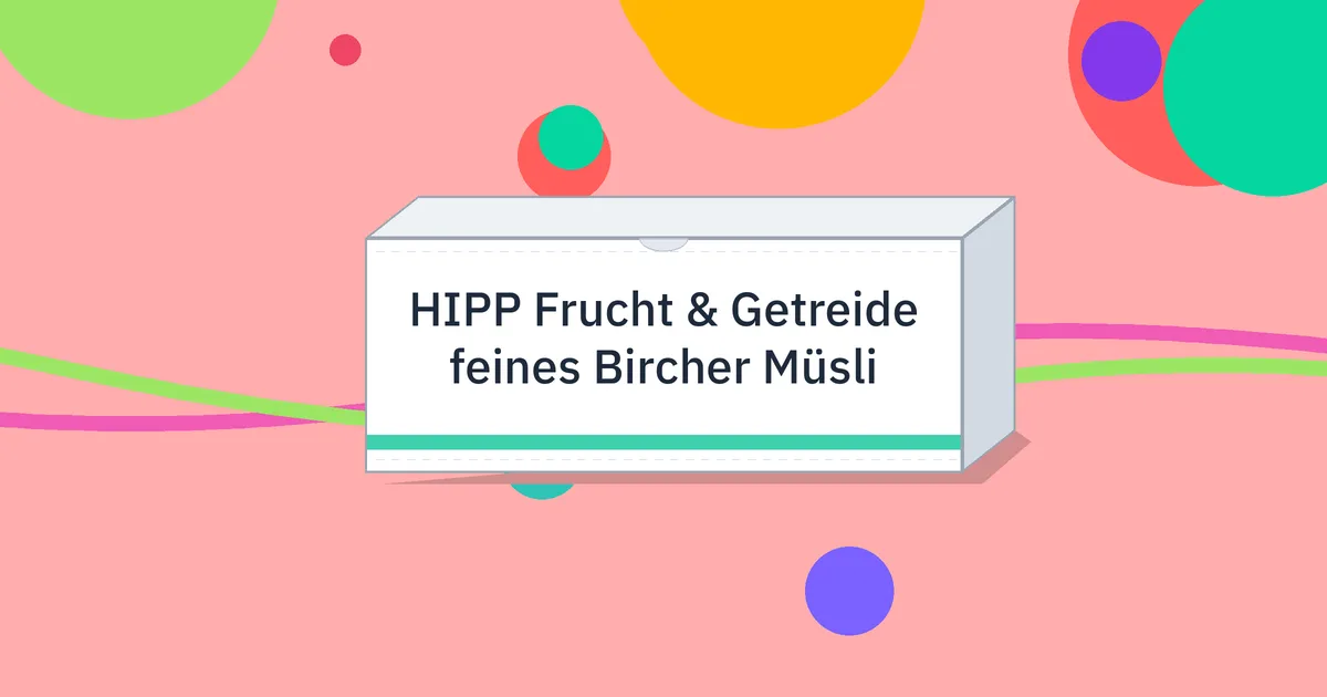 Symbolbild: Packung mit der Aufschrift HIPP Frucht & Getreide feines Bircher Müsli (PZN 03332553) – Verfügbarkeit und Bezug in Apotheken in Frankfurt am Main