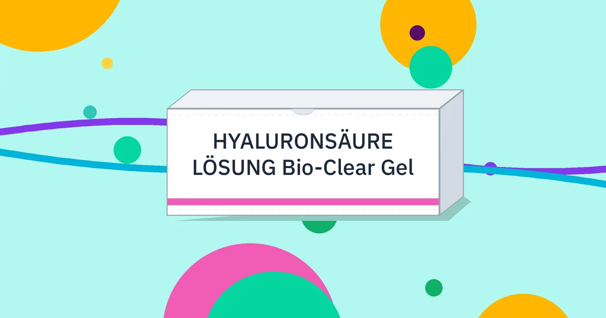 Symbolbild: Packung mit der Aufschrift HYALURONSÄURE LÖSUNG Bio-Clear Gel (PZN 03736109) – Verfügbarkeit und Bezug in Apotheken in Frankfurt am Main