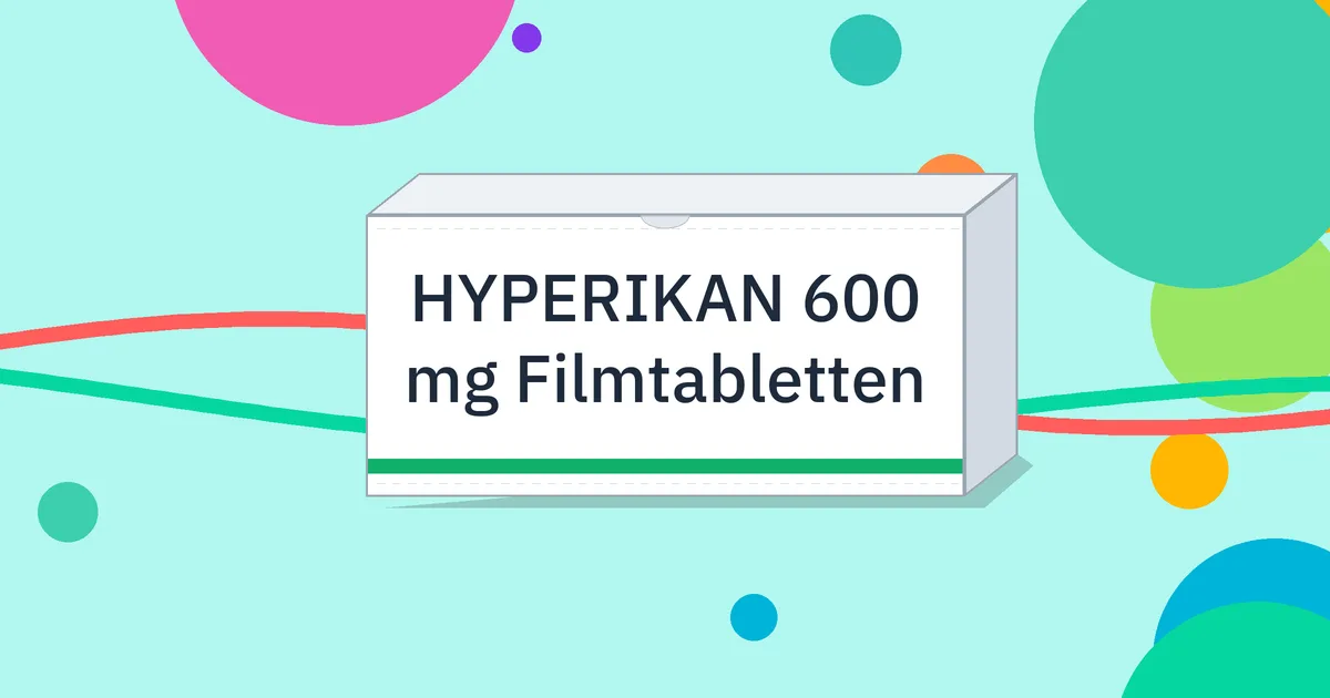 Symbolbild: Packung mit der Aufschrift HYPERIKAN 600 mg Filmtabletten (PZN 16021286) – Verfügbarkeit und Bezug in Apotheken in Frankfurt am Main