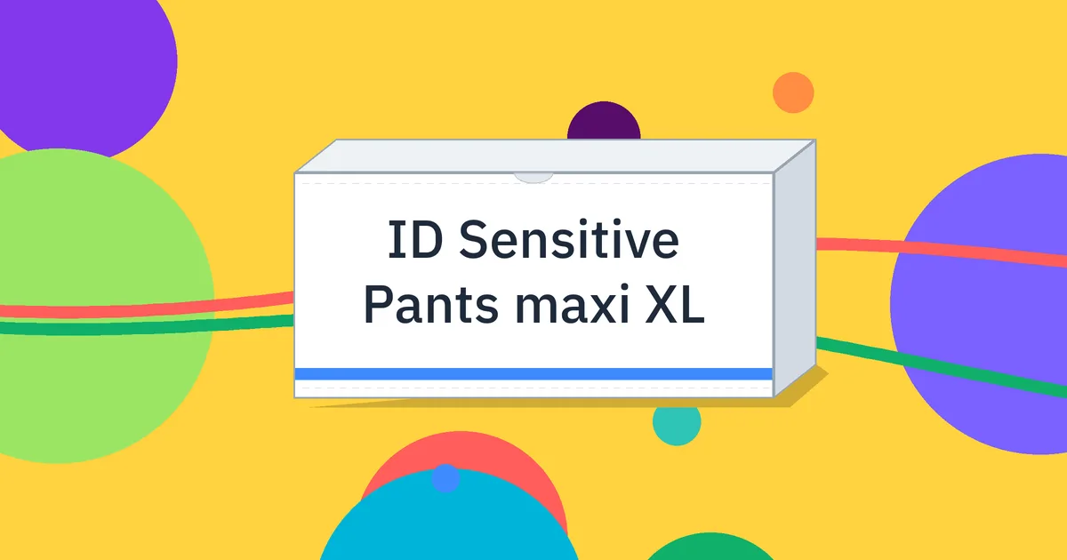 Symbolbild: Packung mit der Aufschrift ID Sensitive Pants maxi XL (PZN 19893710) – Verfügbarkeit und Bezug in Apotheken in Frankfurt am Main
