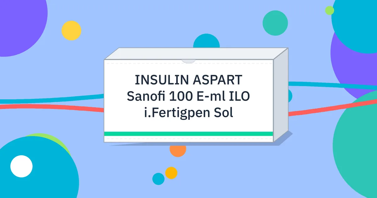 Symbolbild: Packung mit der Aufschrift INSULIN ASPART Sanofi 100 E-ml ILO i.Fertigpen Sol (PZN 17616142) – Verfügbarkeit und Bezug in Apotheken in Frankfurt am Main
