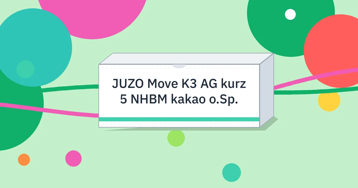 Symbolbild: Packung mit der Aufschrift JUZO Move K3 AG kurz 5 NHBM kakao o.Sp. (PZN 18592716) – Verfügbarkeit und Bezug in Apotheken in Frankfurt am Main