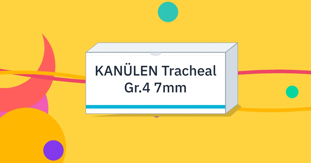 Symbolbild: Packung mit der Aufschrift KANÜLEN Tracheal Gr.4 7mm (PZN 02441139) – Verfügbarkeit und Bezug in Apotheken in Frankfurt am Main