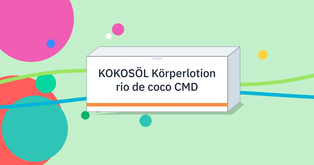 Symbolbild: Packung mit der Aufschrift KOKOSÖL Körperlotion rio de coco CMD (PZN 09946606) – Verfügbarkeit und Bezug in Apotheken in Frankfurt am Main