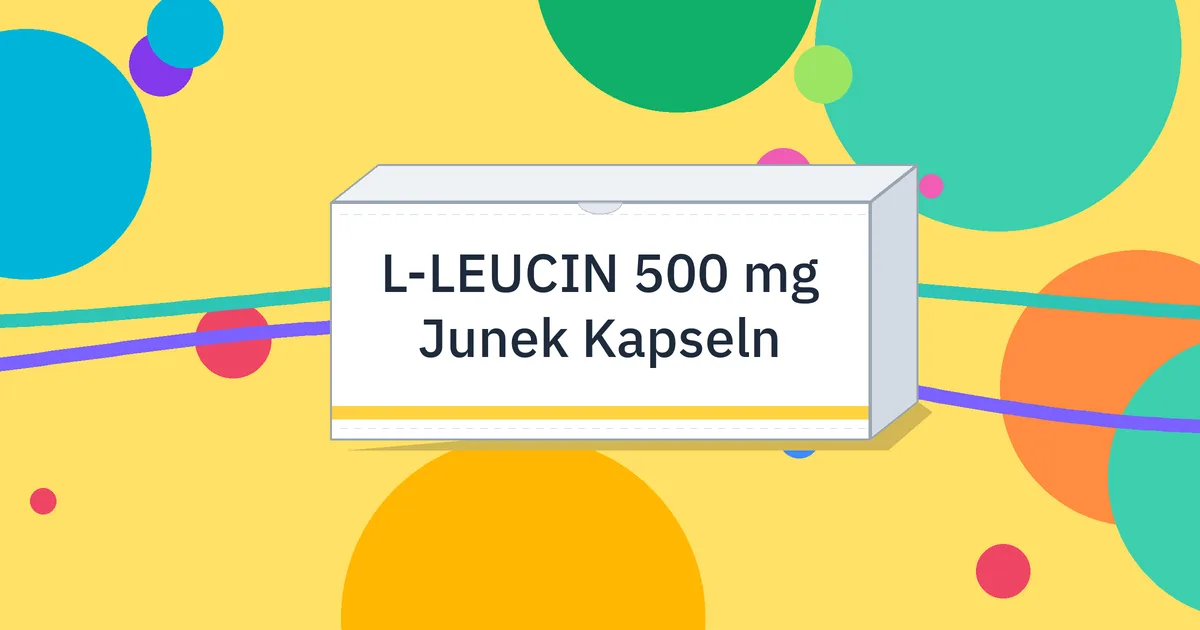 Symbolbild: Packung mit der Aufschrift L-LEUCIN 500 mg Junek Kapseln (PZN 00133764) – Verfügbarkeit und Bezug in Apotheken in Frankfurt am Main