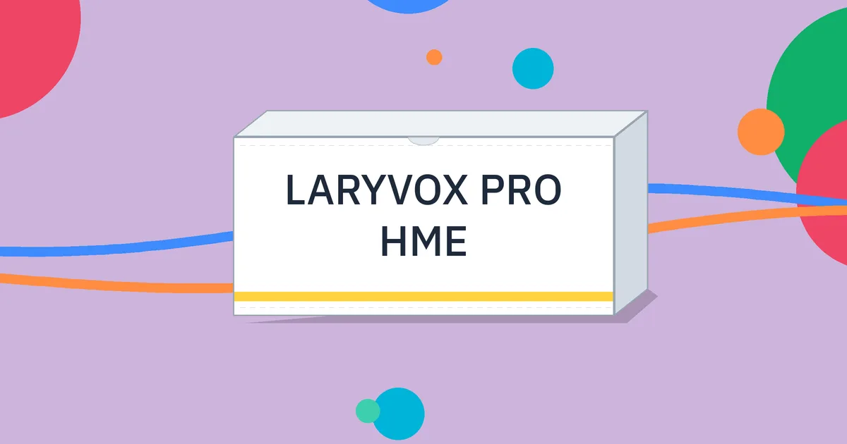 Symbolbild: Packung mit der Aufschrift LARYVOX PRO HME (PZN 11724801) – Verfügbarkeit und Bezug in Apotheken in Frankfurt am Main